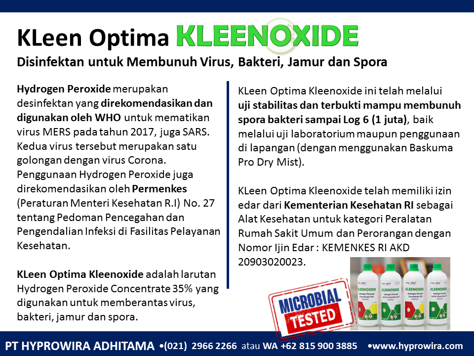 Kleen Optima Kleenoxide | PT Hyprowira Adhitama